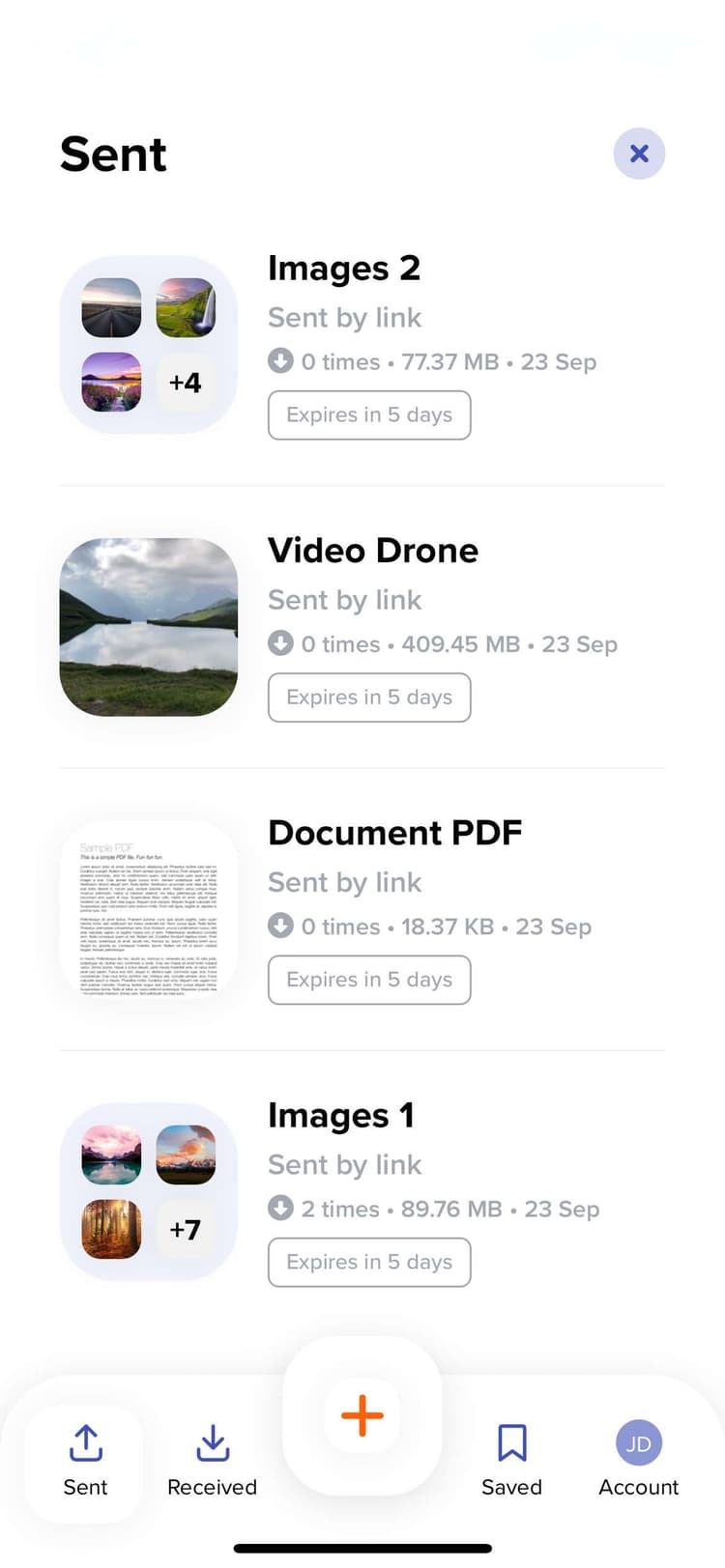 Android Mobile Application to Send Large Docs – TransferNow