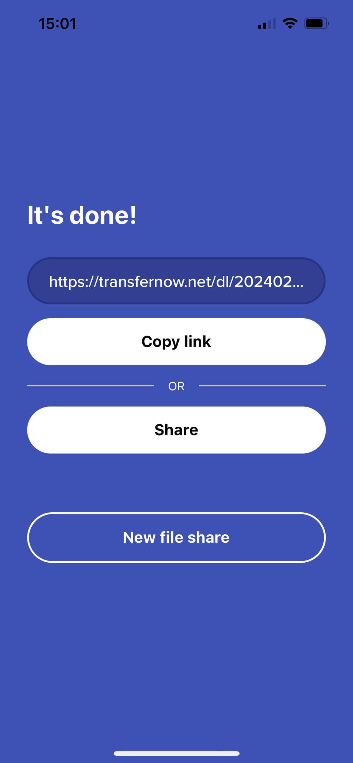Android Mobile Application to Send Large Docs – TransferNow